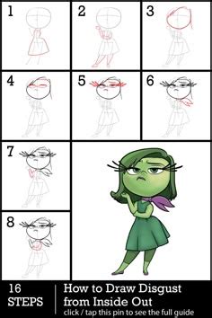 How To Draw Disney Pixar Characters Step By Step