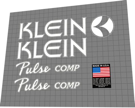 Klein Pulse 1996 1998 Comp Frame Decal Set Bike Decal Replace