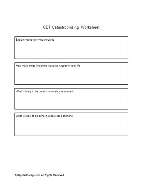 How I Feel Cbt Worksheet Happiertherapy