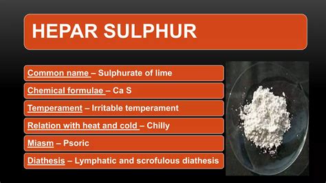 Hepar Sulph Homoeopathic Materia Medica Slide Show Presentation By Dr