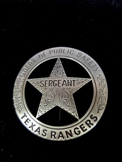 Texas Rangers Sergeant Collectors Badgescom