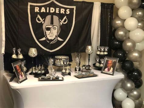 Raiders Birthday Party Ideas Football Theme Centerpieces