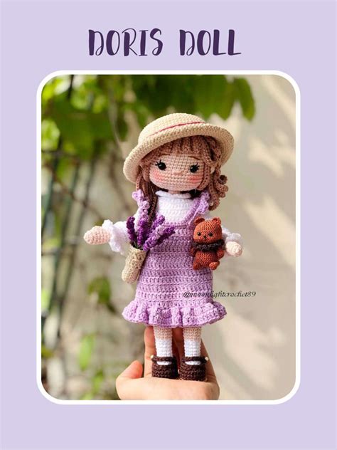 Doris Doll By Moonlightcrochet Pdf Crochet Doll Tutorial Crochet