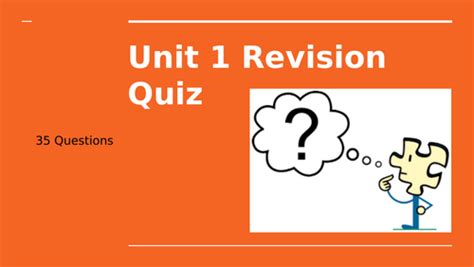 Gcse Business Eduqas Unit 1 Business Activity Revision Quiz Teaching Resources