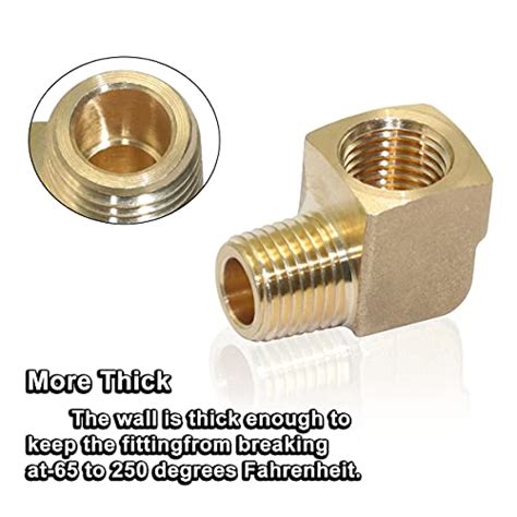 1 4 Npt 90 Degree Elbow Male And Female Brass Pipe Fitting Forged Solid Brass 90