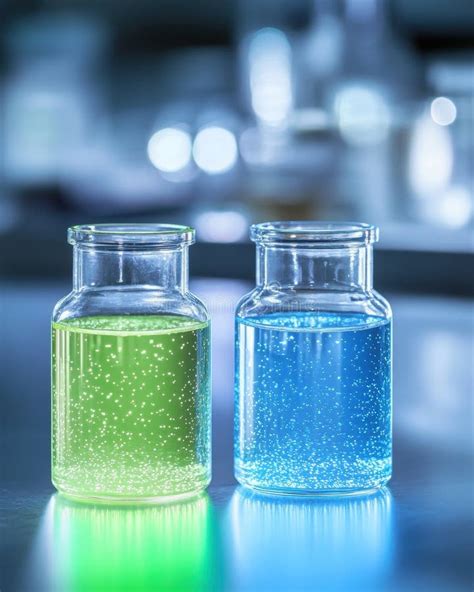 Macro Shot Of Phosphorescent Compounds Glowing Vividly In A Dark