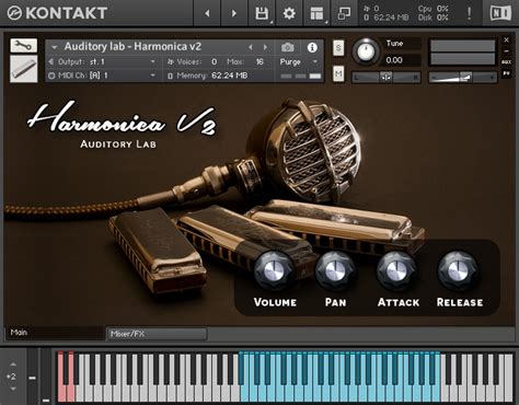 Harmonica V2 Virtual Instrument Kontakt Library Vst Au Aax Auditory Lab