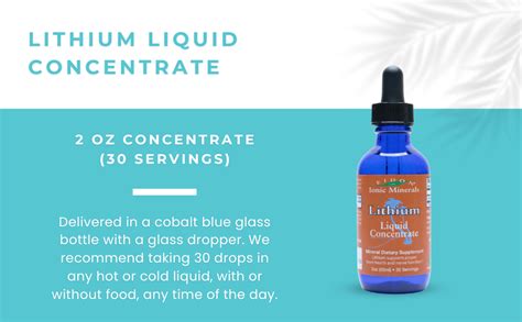 Eidon Ionic Minerals Liquid Lithium Lithium Chloride