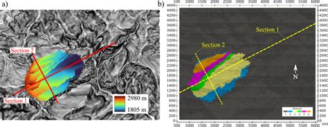 A Digital Elevation Model Of The Materials Inside The Failed Mass B