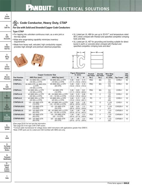 Conector Tipo C Panduit Download Free Pdf Electrical Wiring Electromagnetism