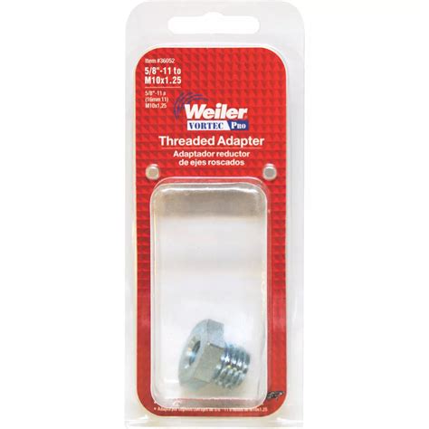 Weiler Vortec 1 1 4 In X 10 Angle Grinder Arbor Adapter True Value Hardware