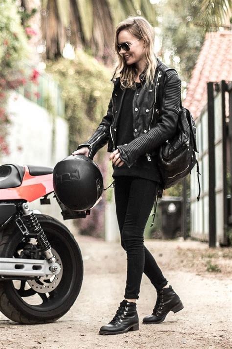 Biker Chick Outfit Kate Bosworth Style Biker Girl Outfits Leather