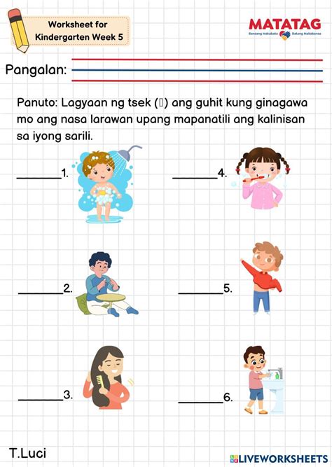 Pangangalaga Sa Free Interactive Worksheets 7826728