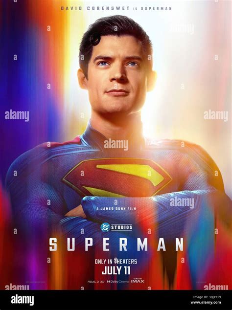 Superman Us Character Poster David Corenswet As Superman 2025