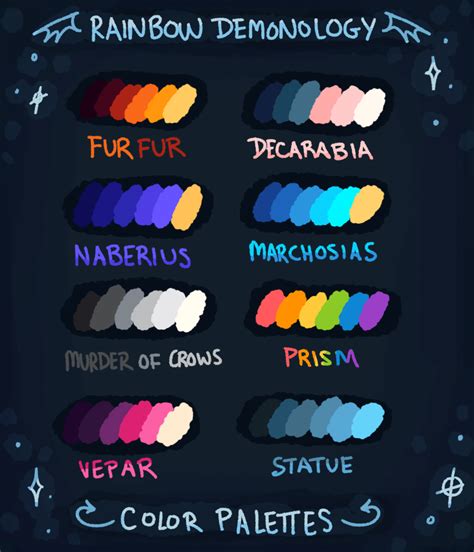 Demon Color Palettes Demon Character Eyeshadow Palettes