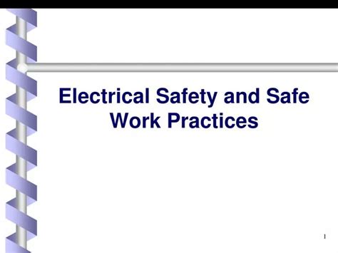 Safe Electrical Work Practices At Melinda Morris Blog