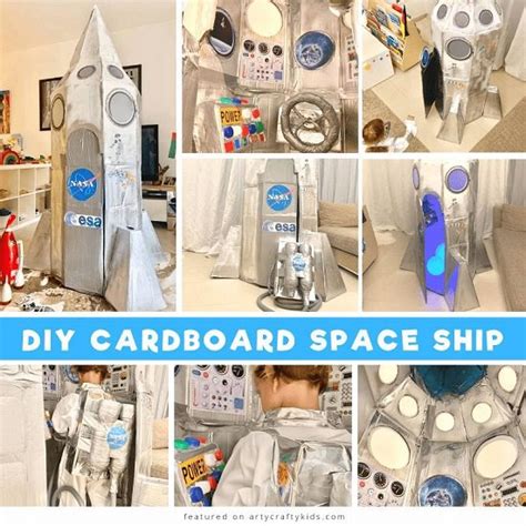 12 Cardboard Box Rocket Ship Diy Rocket With Cardboard Cradiori