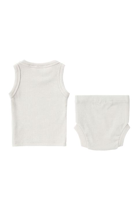 Singlet And Nappy Cover Salt
