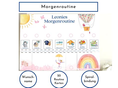 Personalisierte Morgenroutine Für Kinder Flexible Routine Mit 20