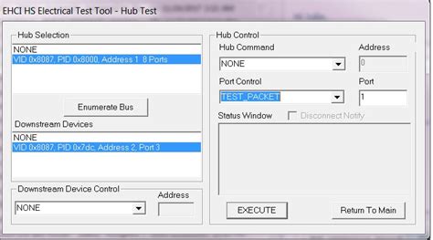 TUSB I Signal Quality Testing Using USBHSET Test Software Interface Forum Interface TI