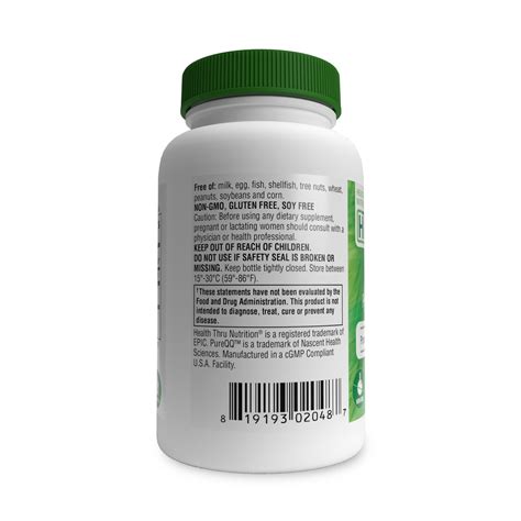 20mg Pqq 30 Vegecaps Mitochondrial Biogenesis Brain Health