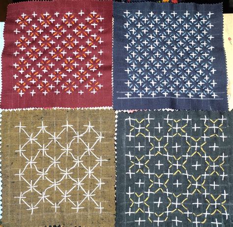 Sashiko Embroidery Patterns Hitomezashi Sashiko Tutorial Japanese