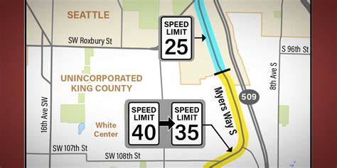 Speed Limit Lowered Pedestrian Walkway Added In White Center The
