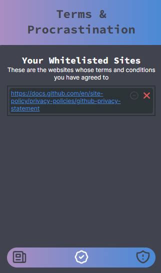 Terms And Procrastination Devpost
