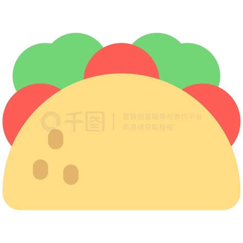 插图免抠元素 Taco 食品线矢量图 模板免费下载 Eps格式 1000像素 编号67424907 千图网
