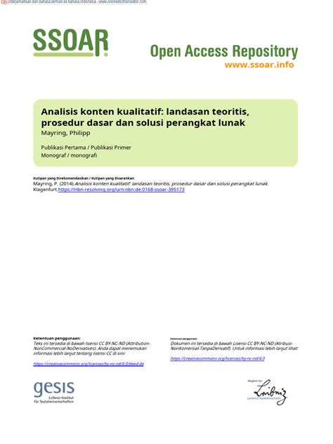 Philiip Mayring Content Analysis Deid Pdf Bisnis Seni
