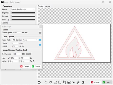 Longer Test Cutting Images With Lasergrbl And Longer Laser B1 And Ray5