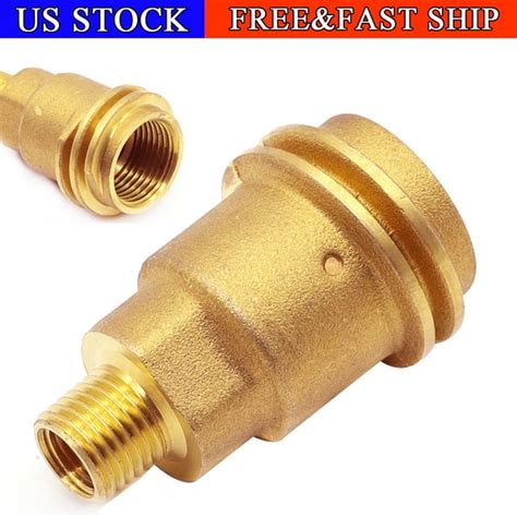 Qcc1 Nut Propane Gas Fitting 1 4 Npt Male Threaded Tank Adapter Quick