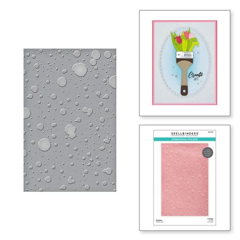 Spellbinders Splatter Embossing Folder From The Celebrate You Collection