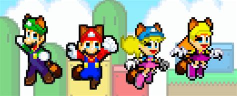 Raccoon Mario Bros And Dede Sisters By Beewinter55 On Deviantart