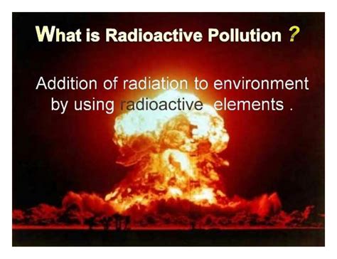 Solution Radioactivity And Pollution Studypool