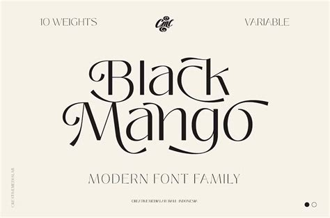 Black Mango Font Freedafonts