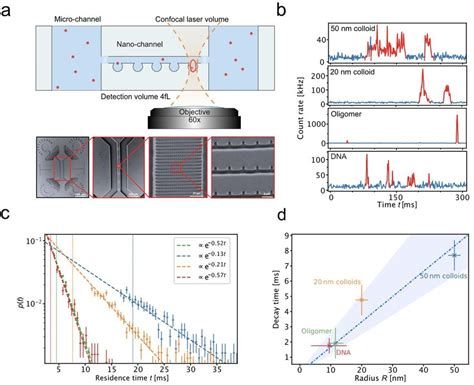 Nano Fluidic Diffusional Sizing Nds Of Single Particles In Solution