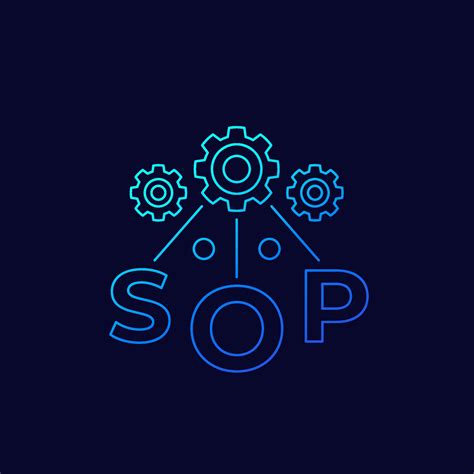 SOP Standard Operating Procedure Linear Icon Vector Art At Vecteezy
