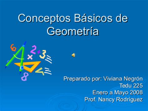 Ppt Conceptos Basicos De Geometria 1