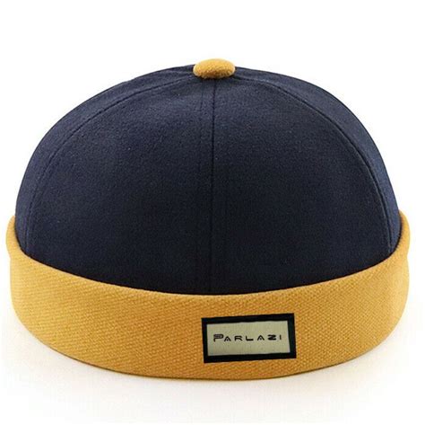 Parlazi Skullcap Brimless Hat Cap Beanie Sailor Hip Hop Hat Retro Cuff Unisex Ebay Brimless