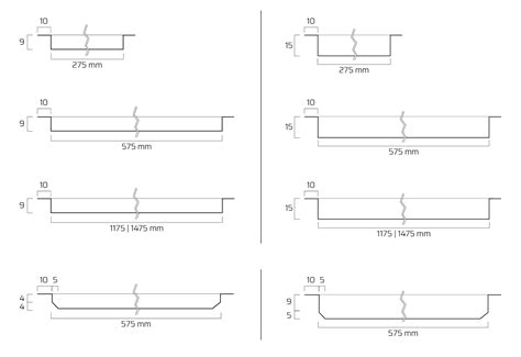 24 Linear Tegular Lay In Ceiling Panels Il