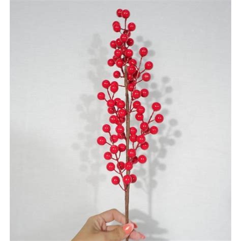 Jual Berry Artificial Red Acacia Bean Bunga Palsu Shopee Indonesia