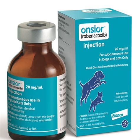 Onsior Robenacoxib Inj 20mg Per Ml 20 Ml Multidose Vial 20cc By