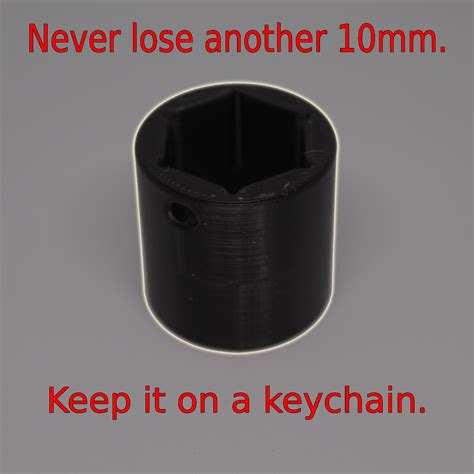 10mm Socket Keychain By Dizzy Makerworld