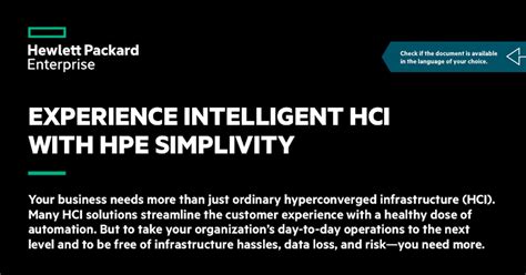 Experience Intelligent Hci With Hpe Simplivity Abrahams Consulting