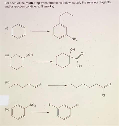 For Each Of The Multi Step Transformations Below