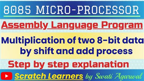 Multiplication In 8085 By Shift And Add Processmultiplication Using