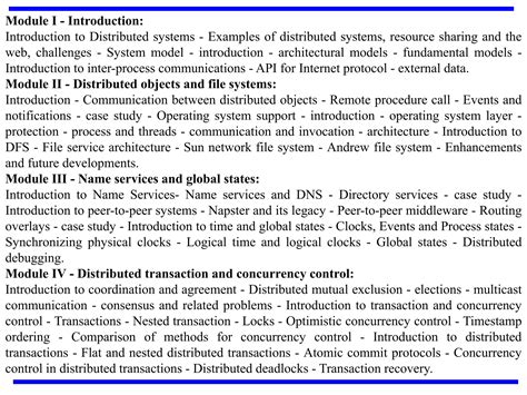 20cs2021 Distributed Computing Pdf