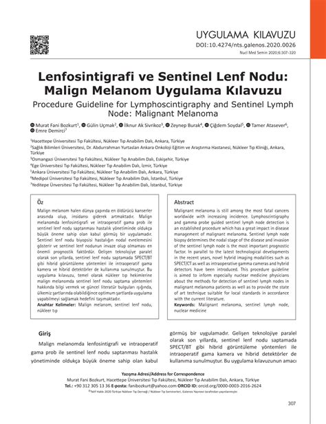 Pdf Procedure Guideline For Lymphoscintigraphy And Sentinel Lymph Node Malignant Melanoma