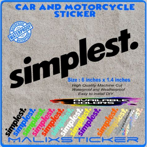 Simplest Sticker Decals Lazada Ph